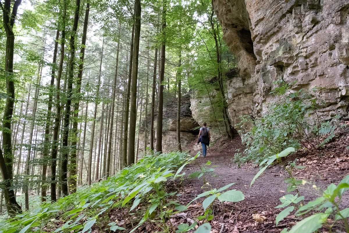 Wandelen in Guttland (Luxemburg): rotsen en valleien · Wandelingen.info